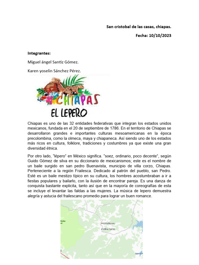 Lepero | PDF | Bailes | Chiapas