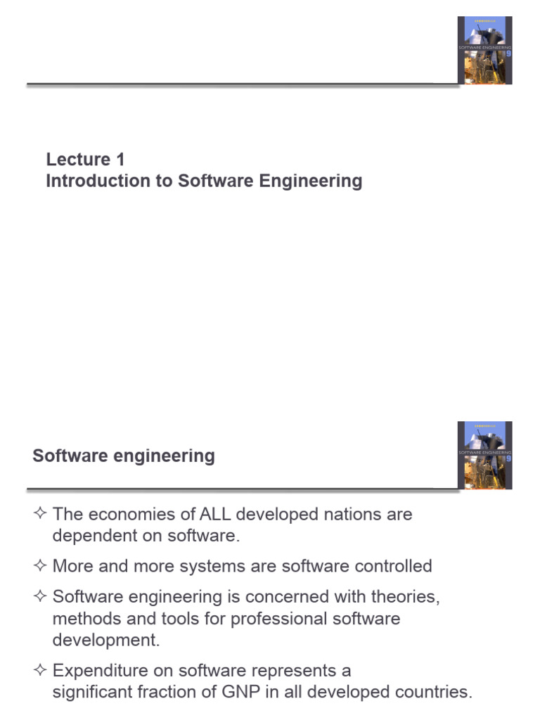 L1 Introduction To Software Engineering | PDF | World Wide Web | Internet & Web