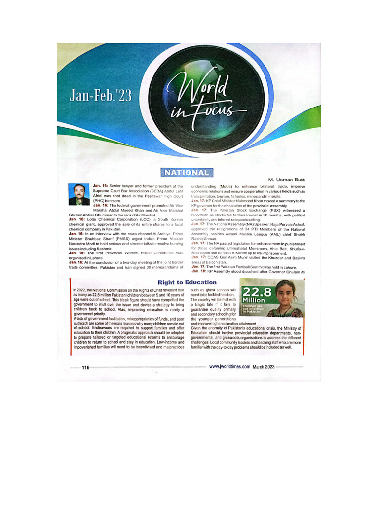 GK Corner JWT March 2023 | PDF