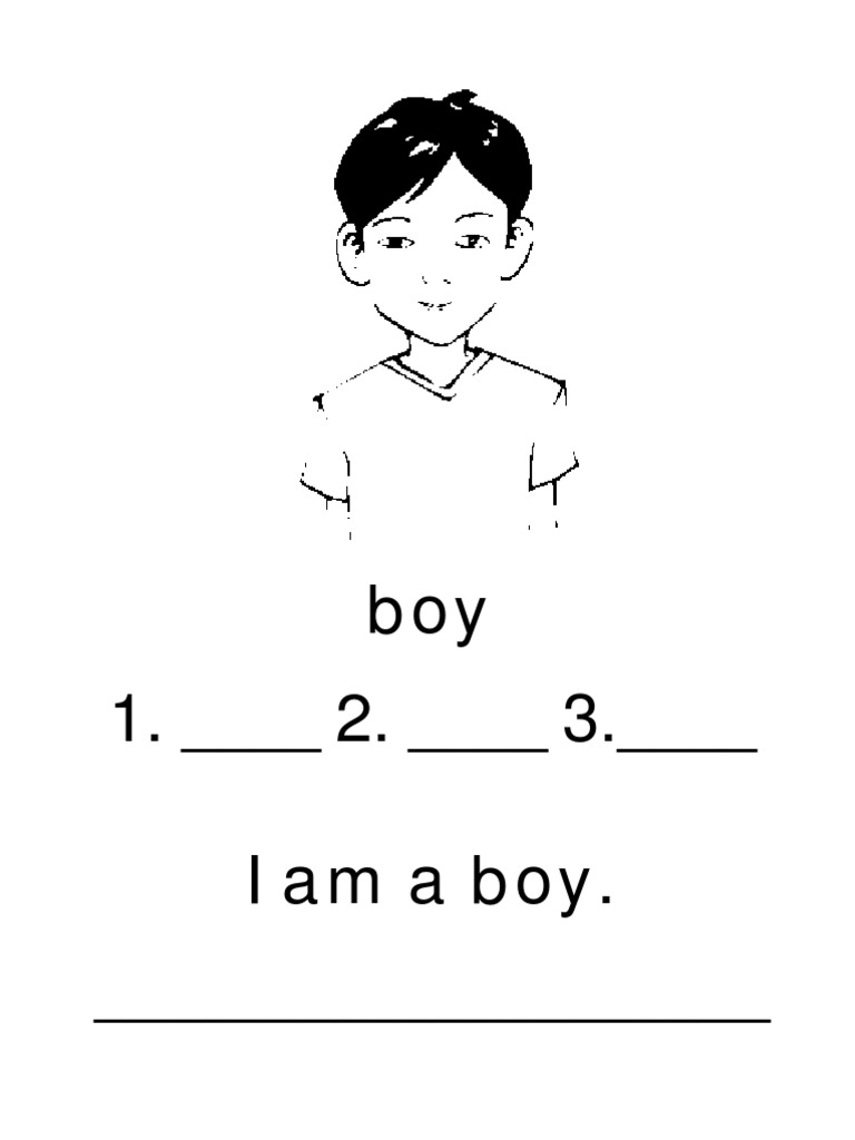 Boy and Girl Identification Worksheet | PDF