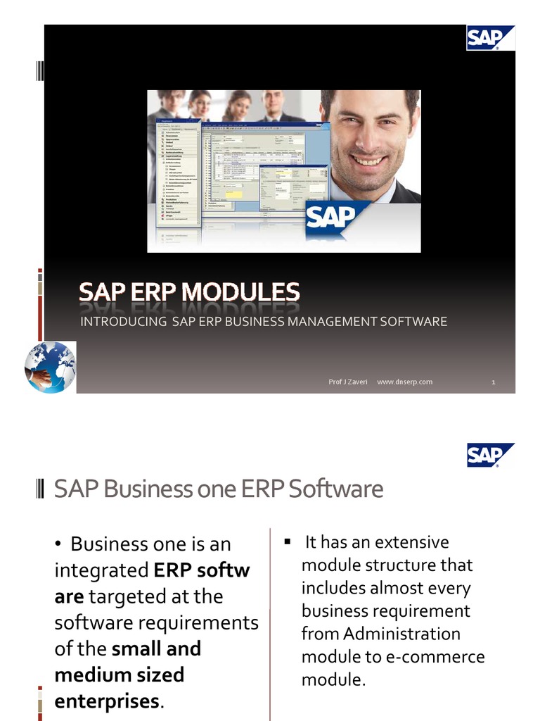 Sap ERP Modules Introduction | PDF | Inventory | Business