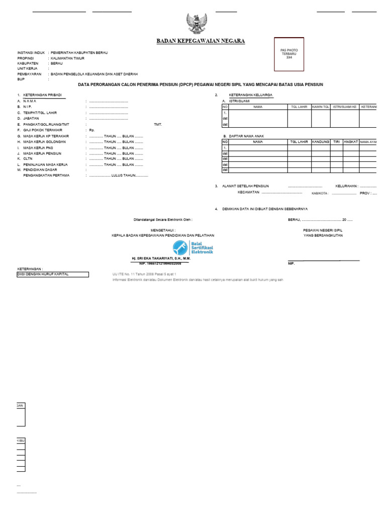 Blangko DPCP Siasn | PDF Blangko DPCP Siasn | PDF