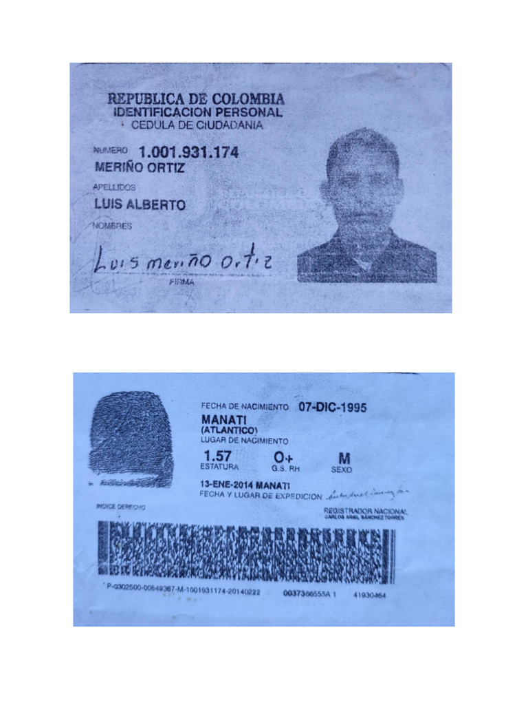 Cedula de Luis | PDF