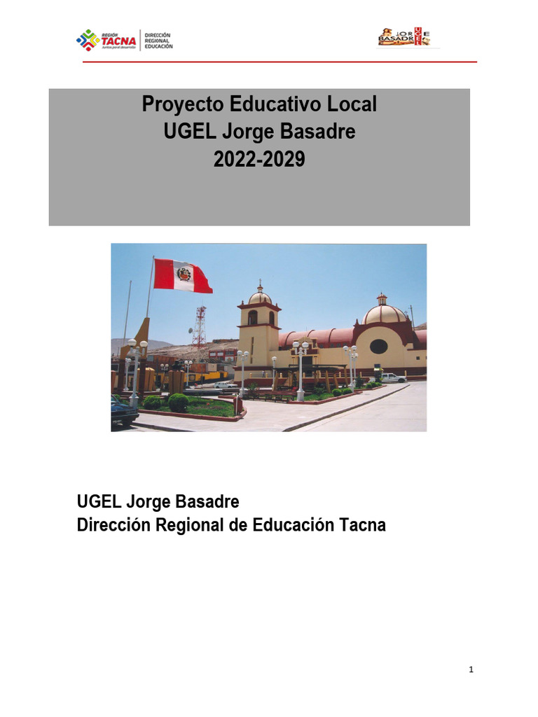 Proyecto Educativo Local Jorge Basadre 2022 2029 para Imprimir | PDF