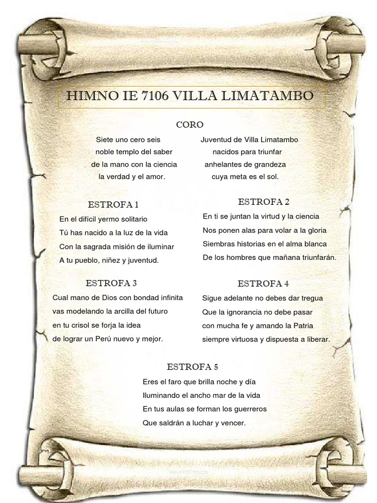 Himno Del Colegio | PDF