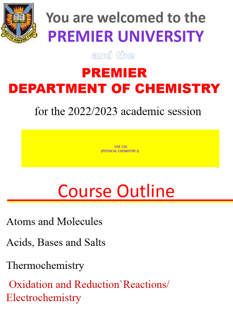 CHE 156a REDOX Reactions | PDF | Redox | Chemical Reactions