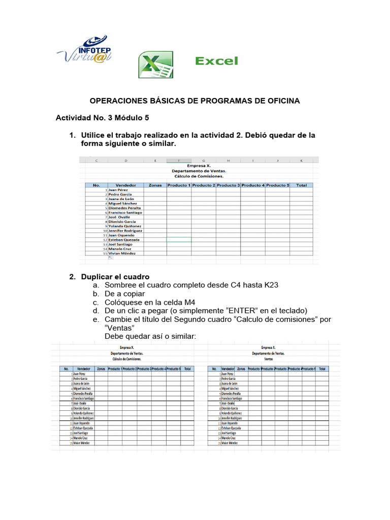 Actividad 3 Mod.5 (Excel) | PDF