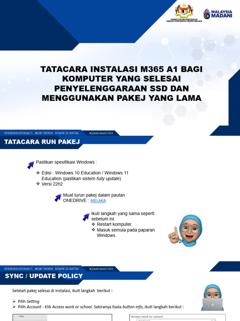 Pemasangan M365a1 Bagi Penggantian SSD | PDF