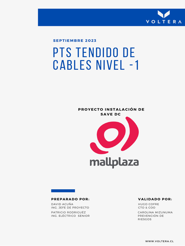 PTS Tendido de Cable en E.P.C | PDF | Primeros auxilios | Gestión de ...