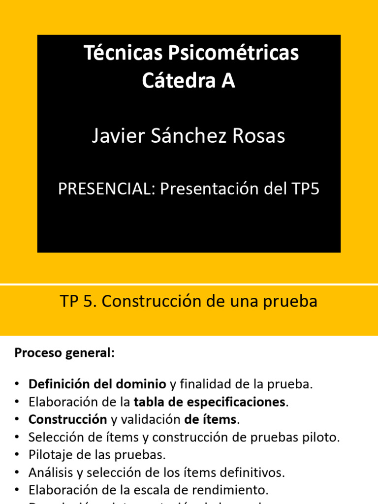 Clase TP5 | PDF | Sicología | Medición