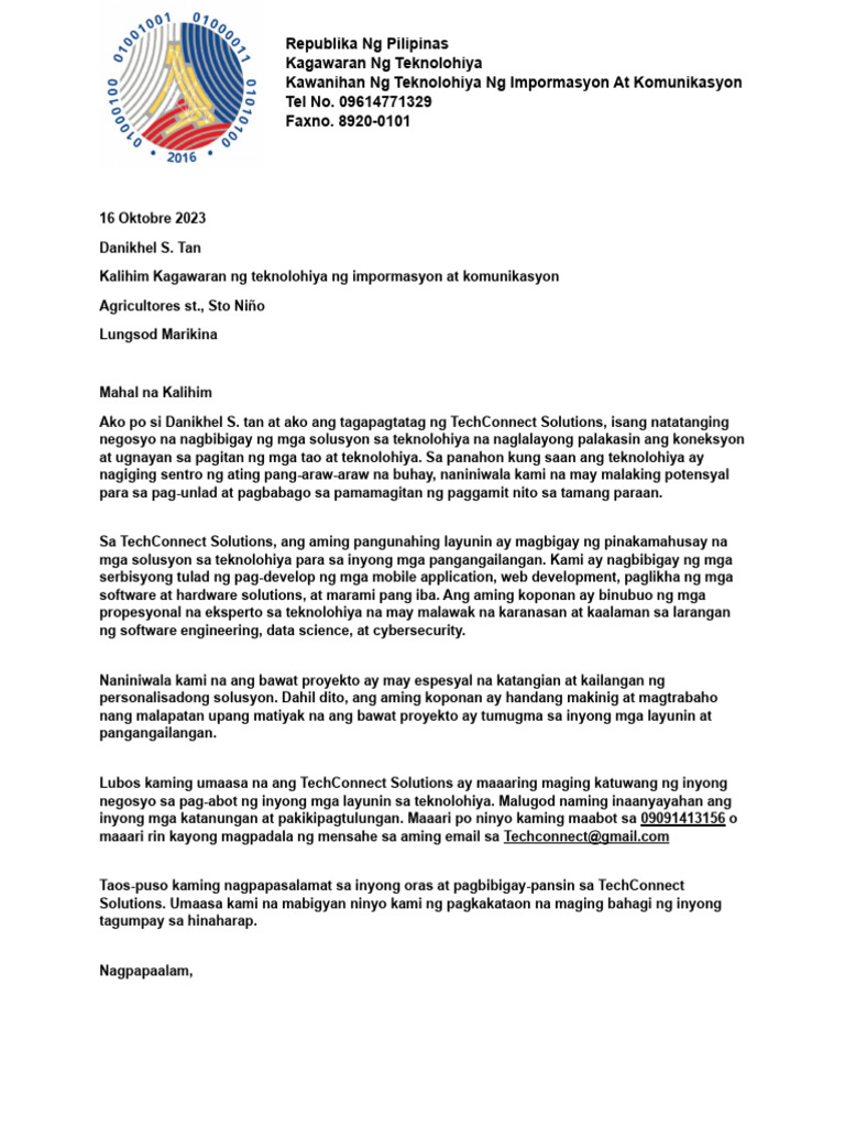 Liham Pang Negosyo | PDF