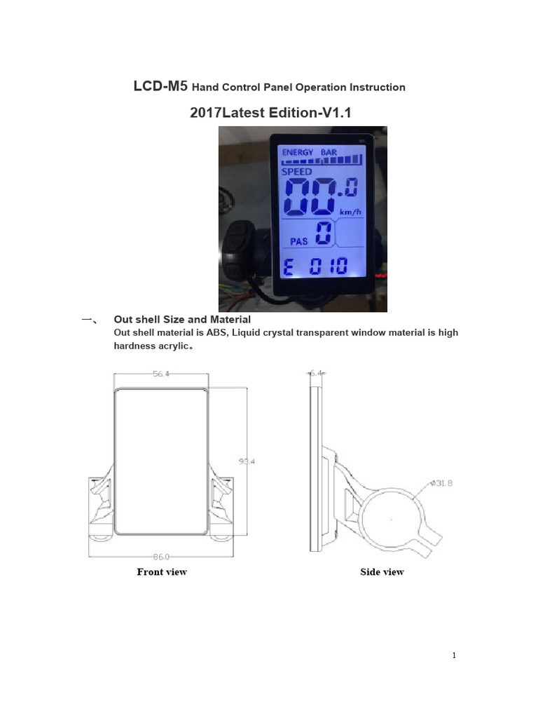 LCD M5 Display Manual | PDF | Liquid Crystal Display | Electrical ...
