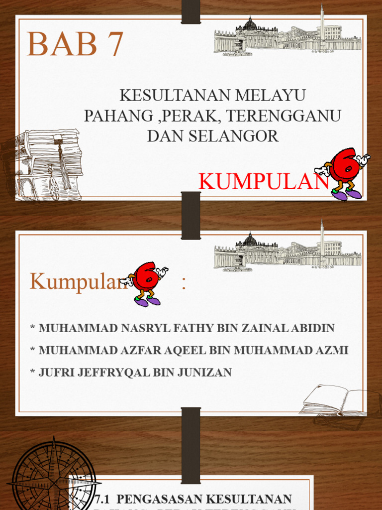 7 1 Pengasasan Kesultanan Pahang Perak Selangor Dan Terengganu | PDF
