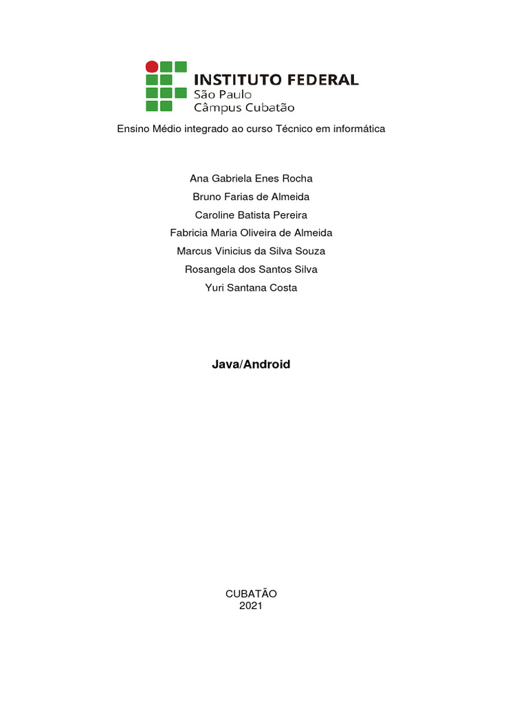 Apostila de Java Android | PDF | Android (sistema operacional) | Eclipse (software)