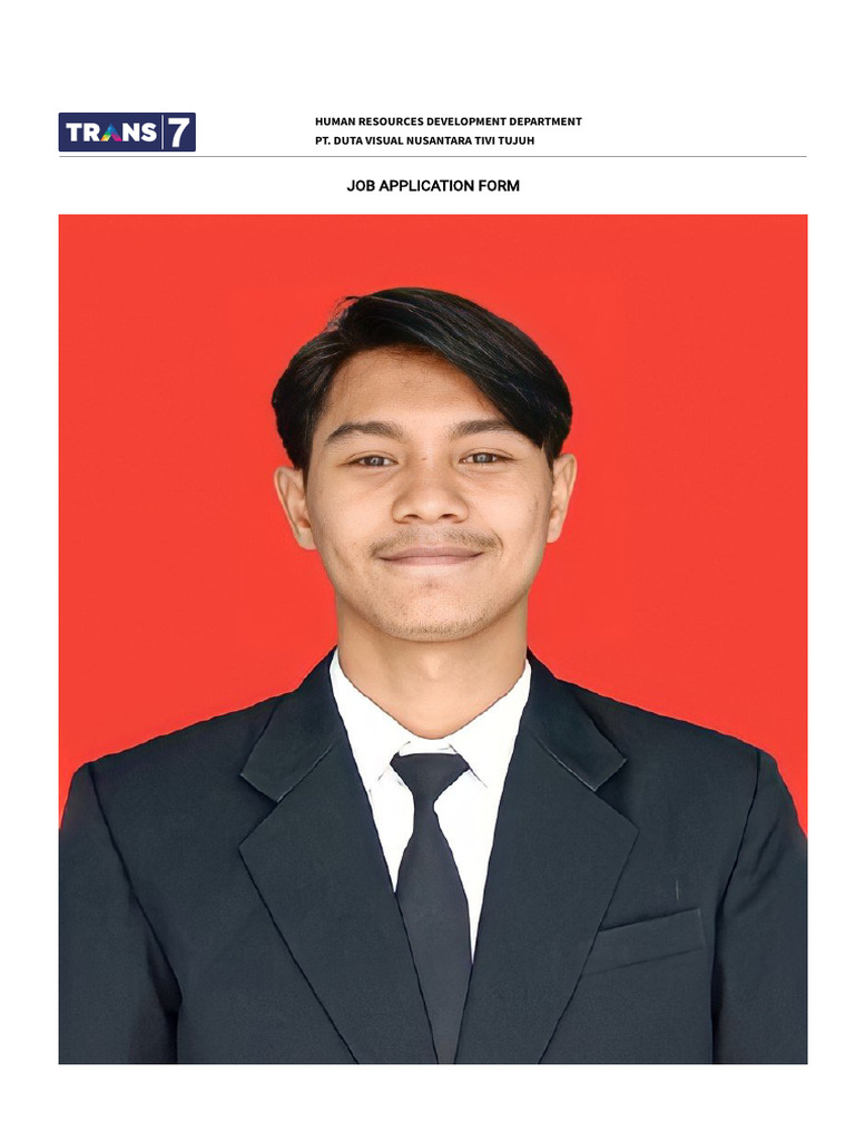 Formulir Lamaran Kerja | PDF