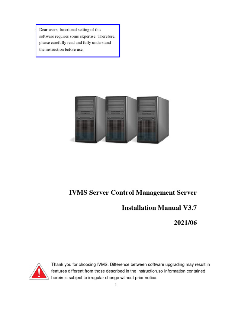 IVMS Server Installation Guide | PDF | Port (Computer Networking) | Installation (Computer Programs)