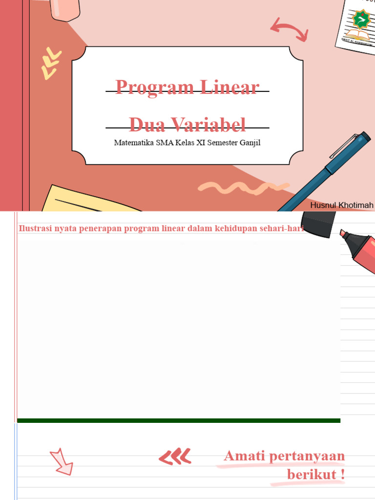 Program Linear Dua Variabel | PDF