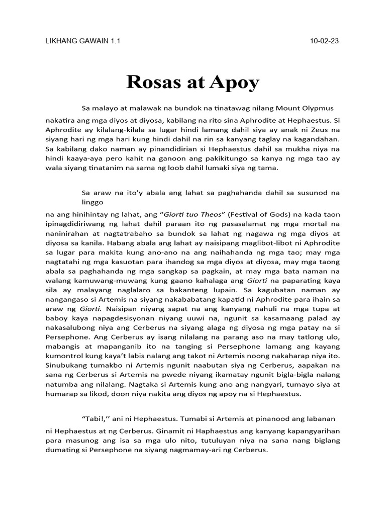 Filipino Story | PDF
