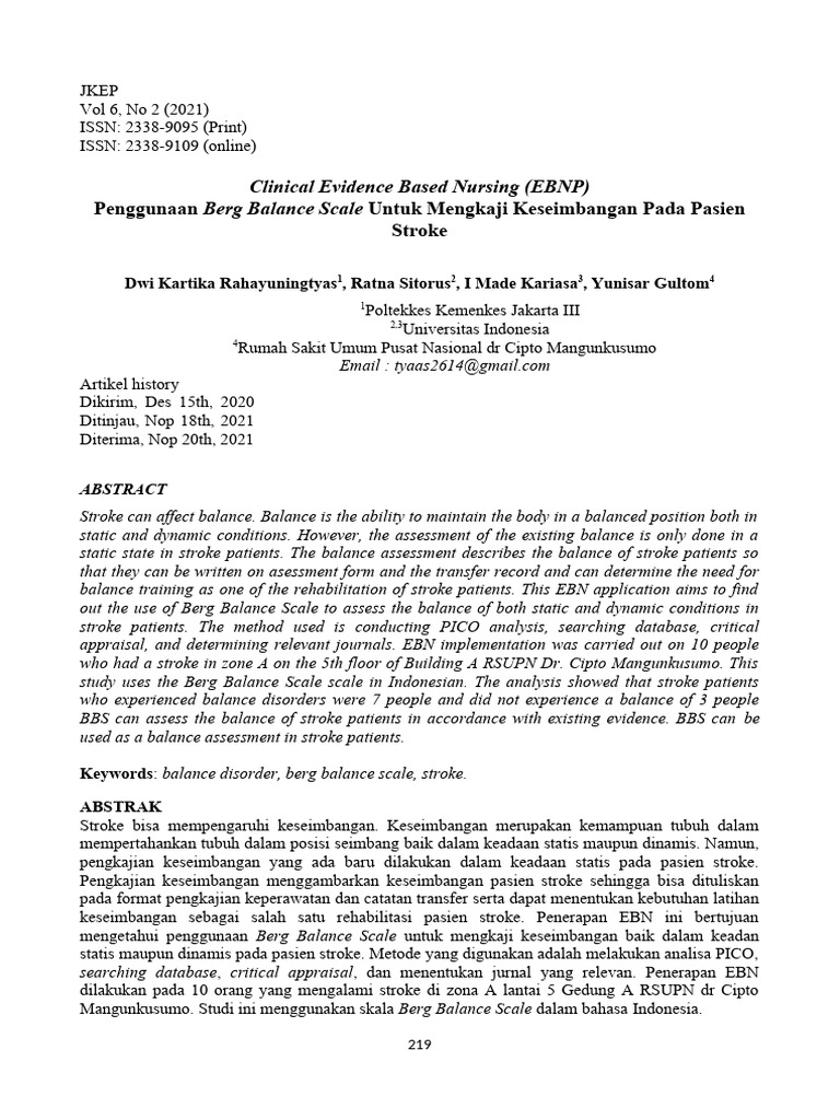 Jurnal Stroke | PDF | Neurological Disorders | Human Diseases And Disorders