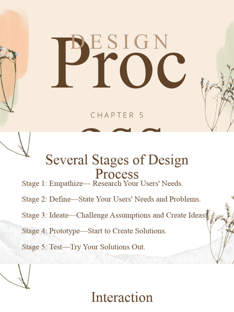 Chapter 5 Design Process by Jannine Correa | PDF | Prototype | Usability