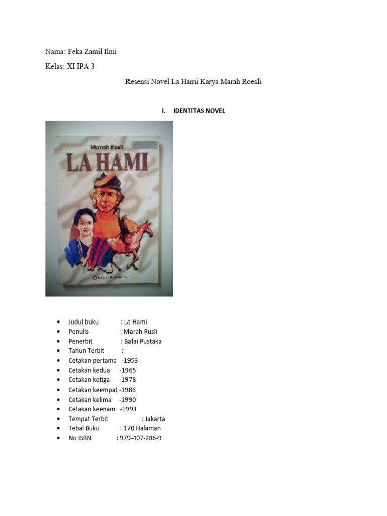 Resensi Novel La Hami | PDF