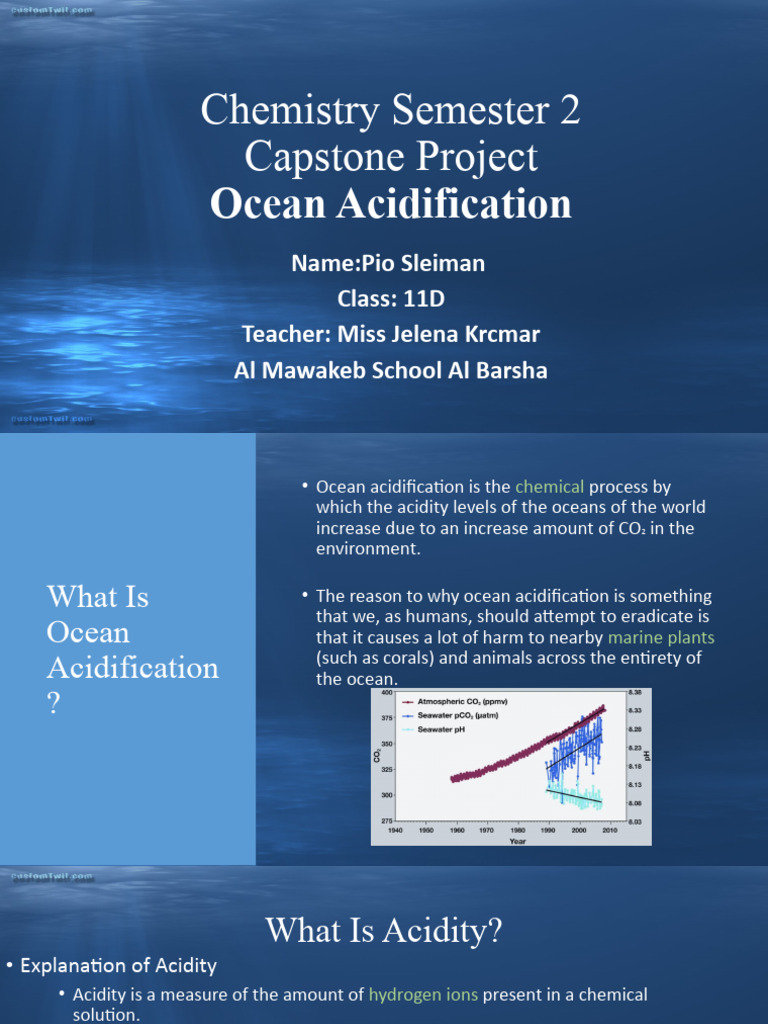 Pio Joe Sleiman 11D Science Capstone Project | PDF | Ocean ...