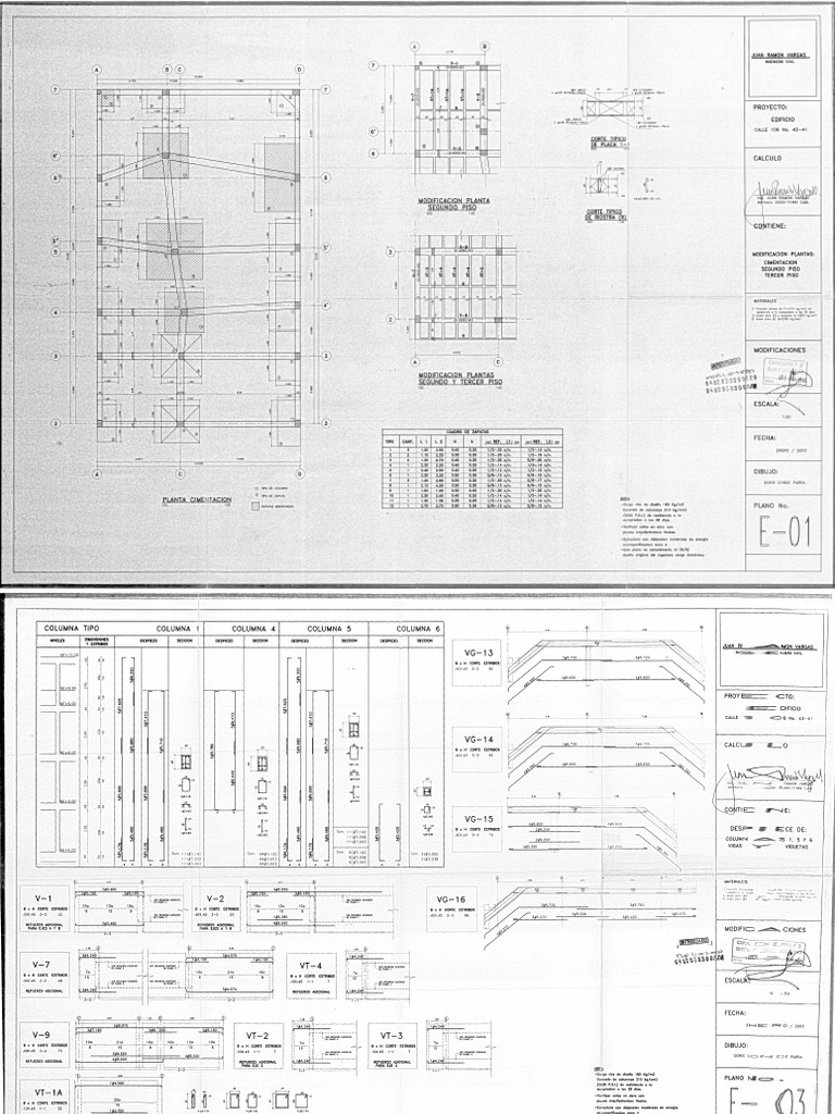 Planos 1°gestion Estructural | PDF