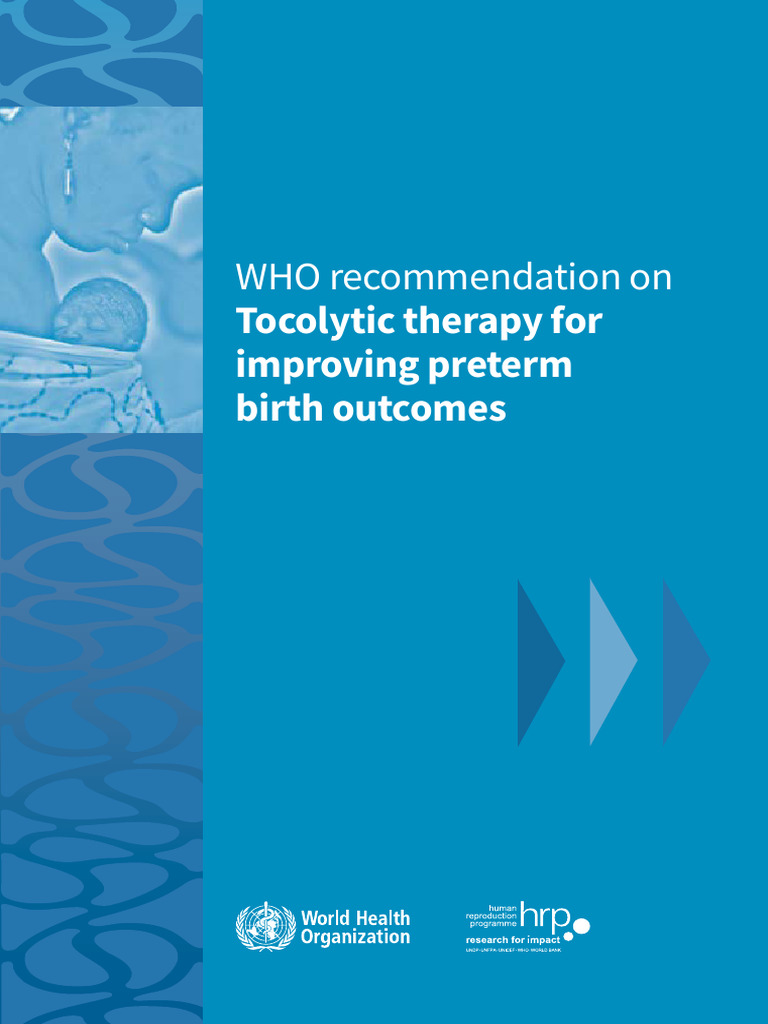 Tocolytic Therapy-Eng | PDF | Preterm Birth | Childbirth