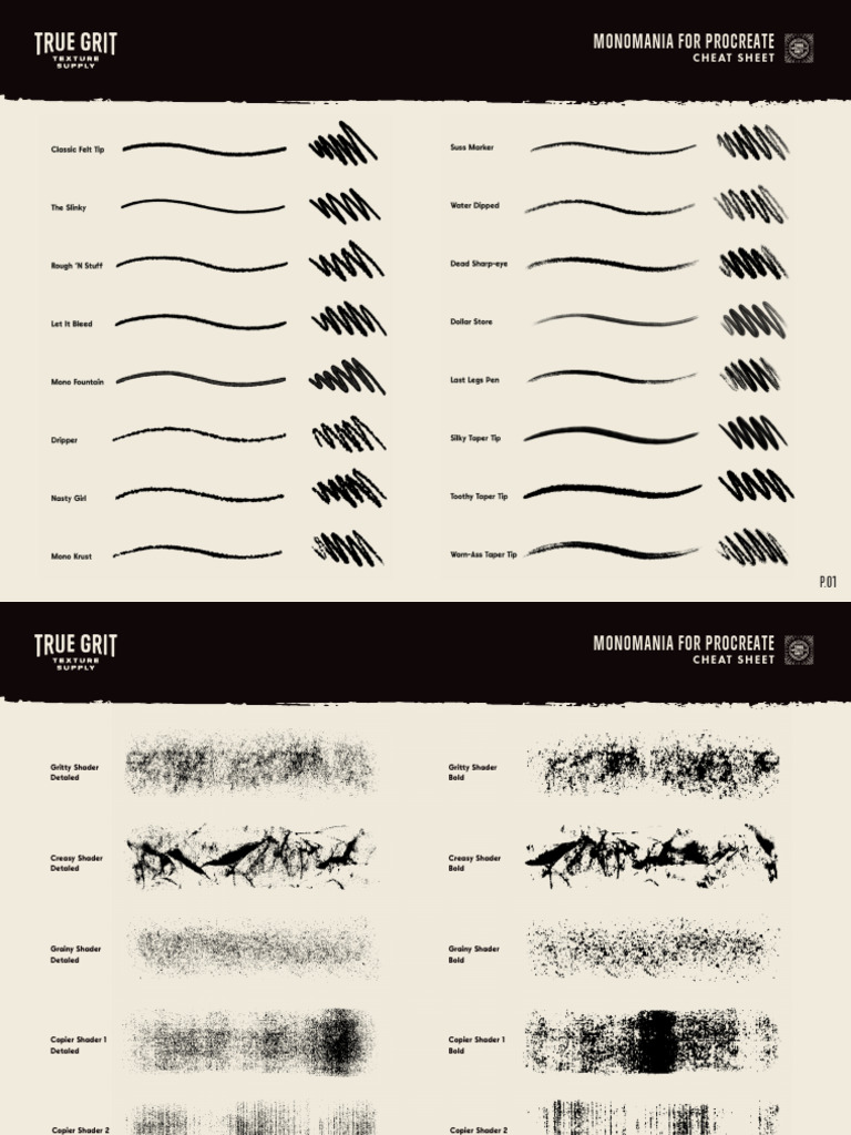 Brush Previews Procreate | PDF