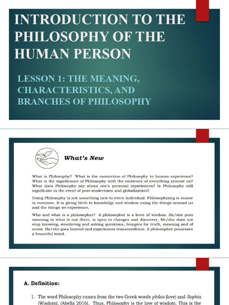 Introduction To The Philosophy of The Human Person | PDF | Knowledge | Experience