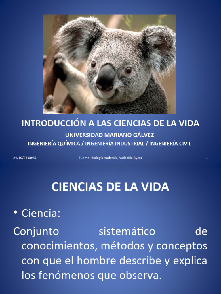Presentación 1 Biologia La Ciencia de La Vida | PDF | Biología | Organismos