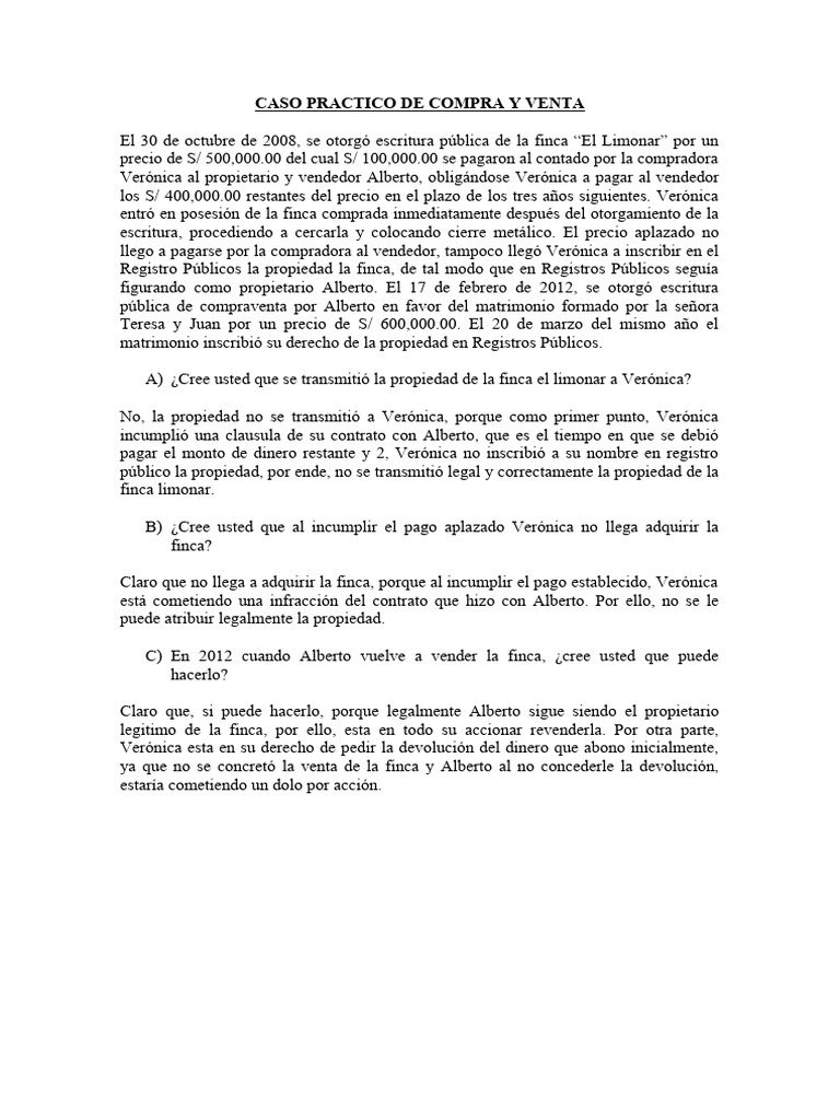 Caso Practico Derecho Empresarial | PDF
