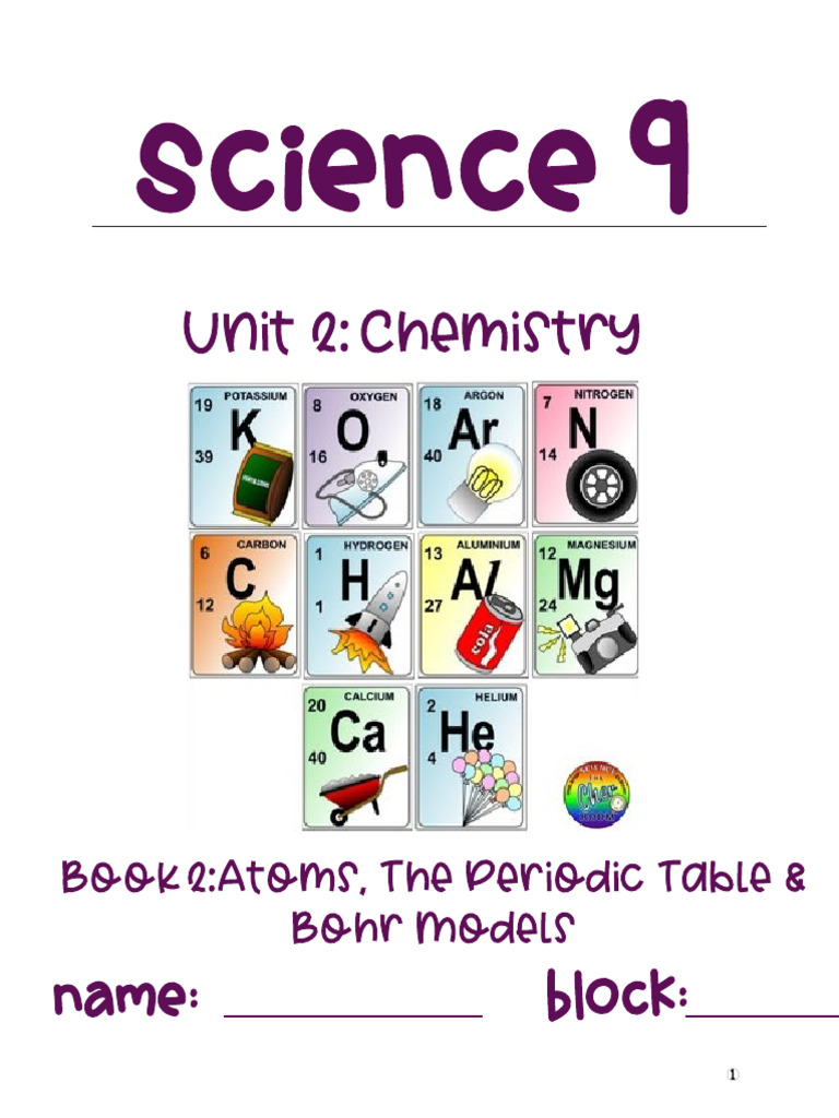 Book 2 - Atoms The Periodic Table Bohr Models 1 | PDF