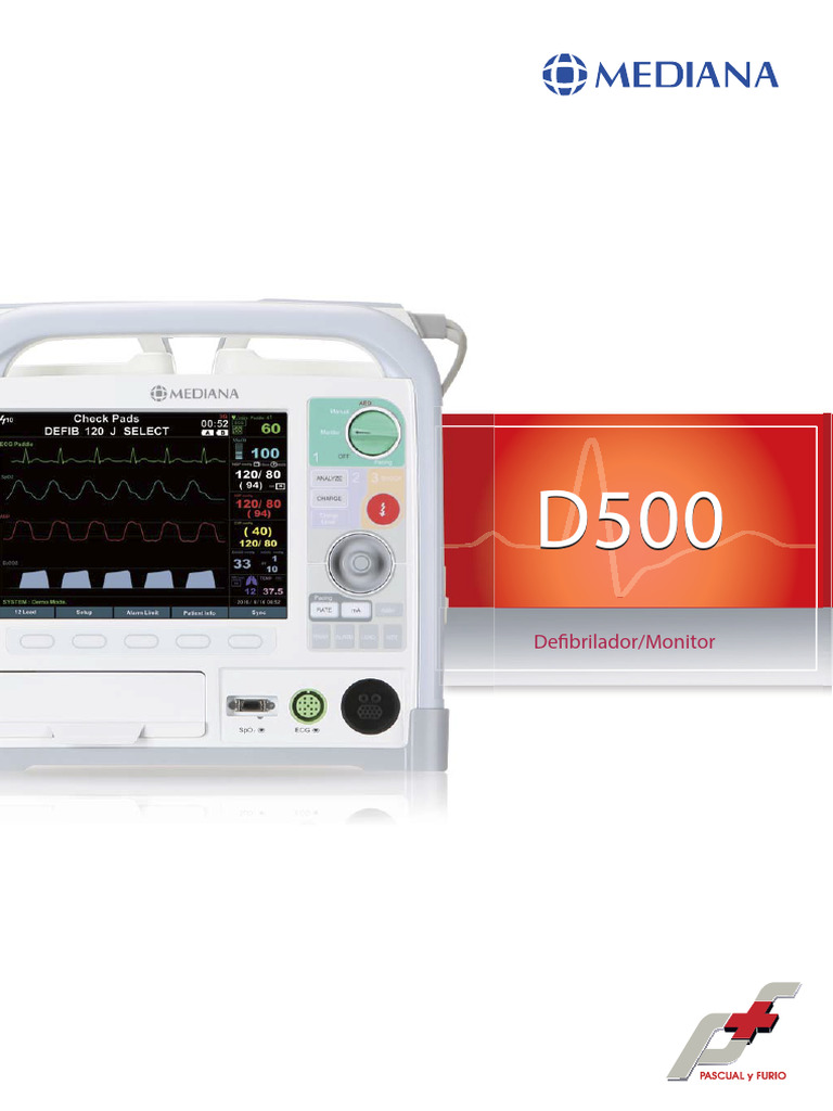 Mediana D500 | PDF | Pantalla de cristal líquido | Electrocardiografia