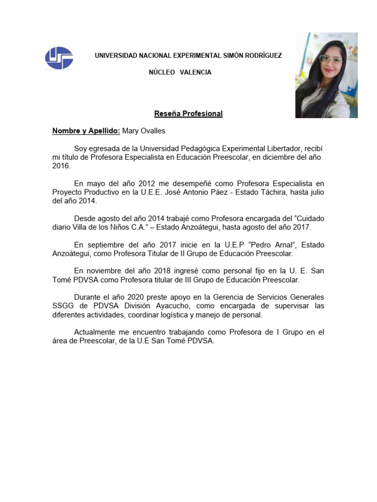 Reseña Profesional | PDF