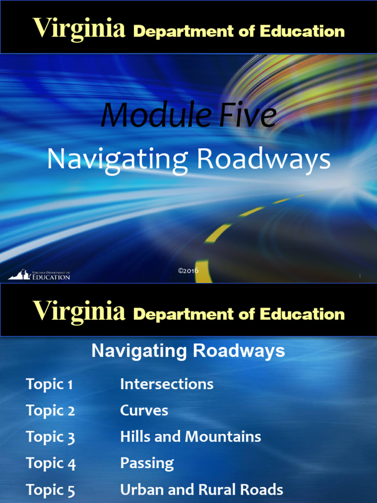 Module 5 2016 | PDF | Traffic | Intersection (Road)