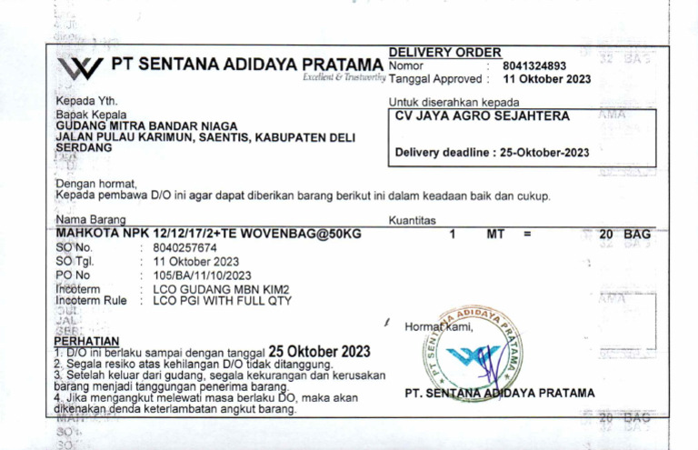 05 BLW Jaya Agro | PDF