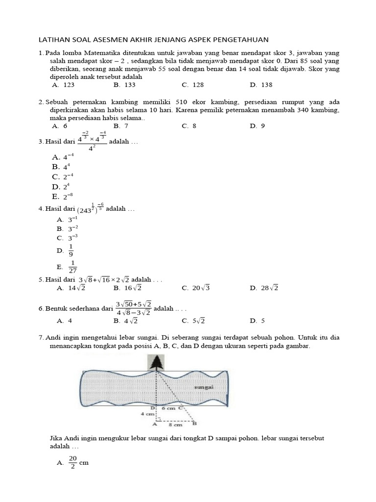 SOAL AAJ KELAS 9 TAHUN 2023 - Salin | PDF