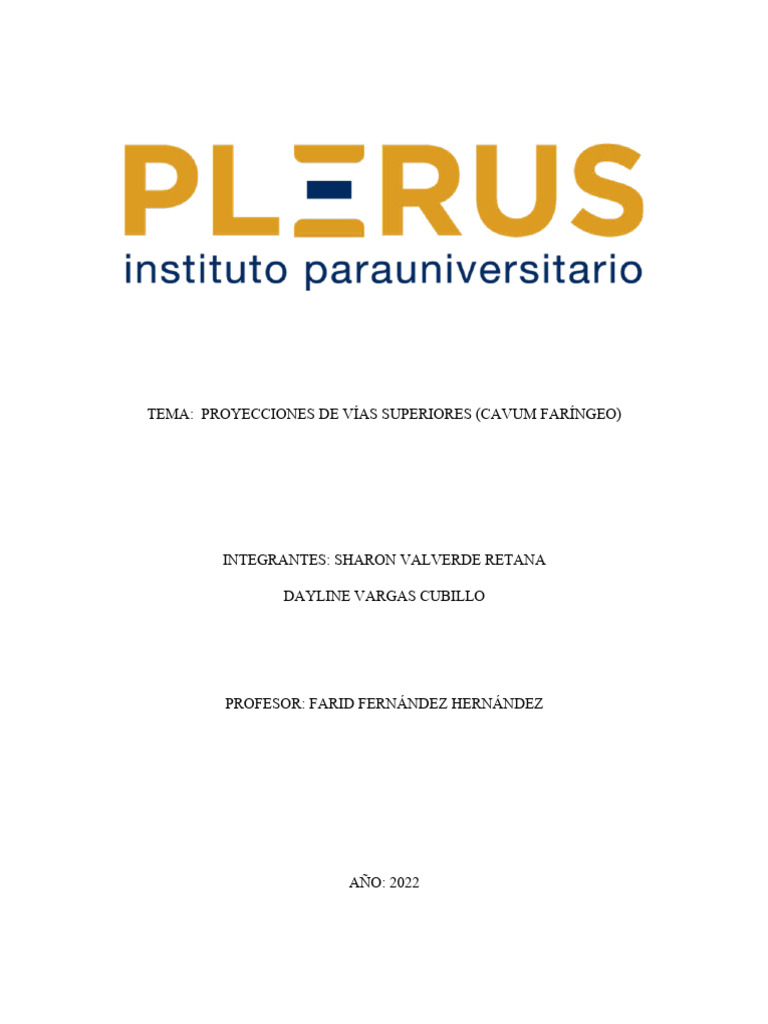 Proyecciones Radiográficas del Cavum Faríngeo | PDF