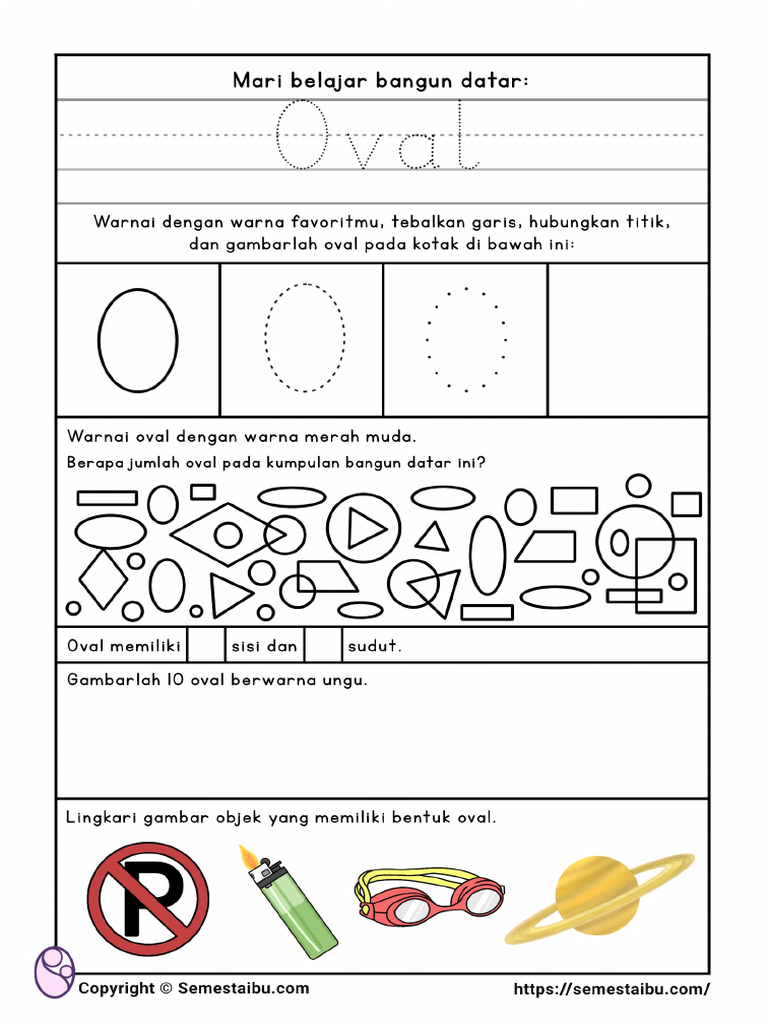 Bangun Datar - Oval | PDF