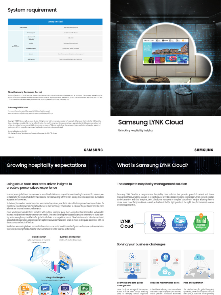 Samsung Lynk Cloud Solution Pdf Cloud Computing Samsung Electronics