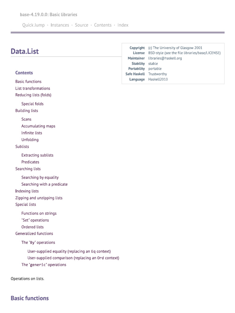 Data List | PDF