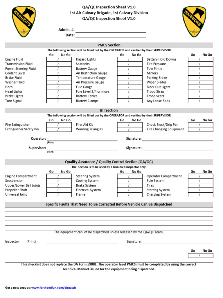 Military Vehicle Inspection Guide | PDF