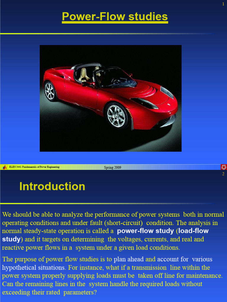 Lecture 11 - Power-flow Studies | PDF | Ac Power | Electrical Engineering
