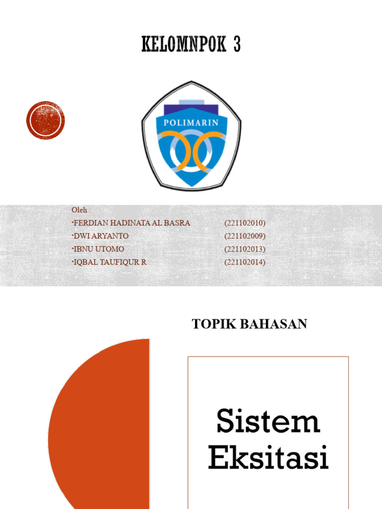 Eksitasi Generator Sinkron Kelompok 3 | PDF