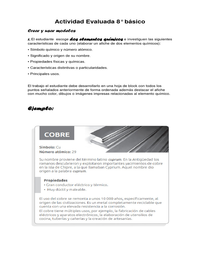 Afiche Elementos Químicos | PDF