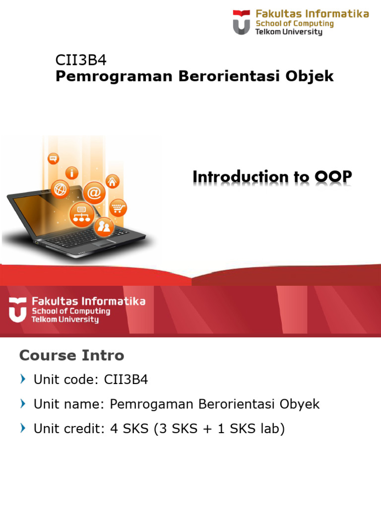 01 Introduction To Oop Kode Dosen Pdf Object Oriented Programming Method Computer 