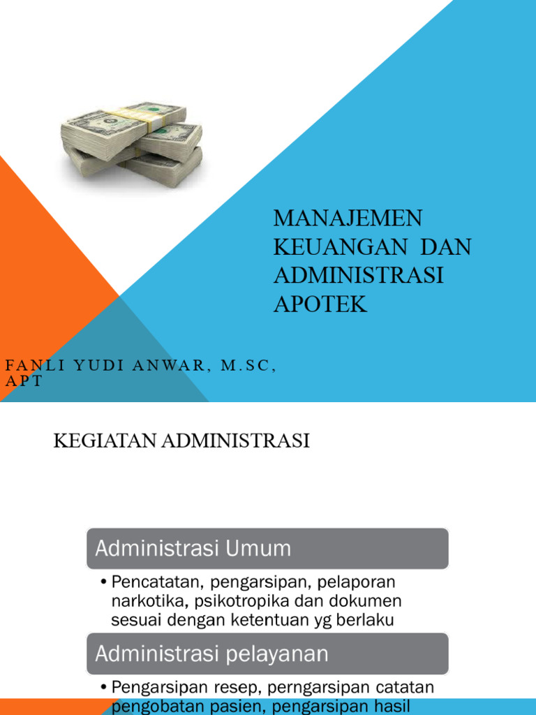 Administrasi Dan Keuangan Apotek | PDF