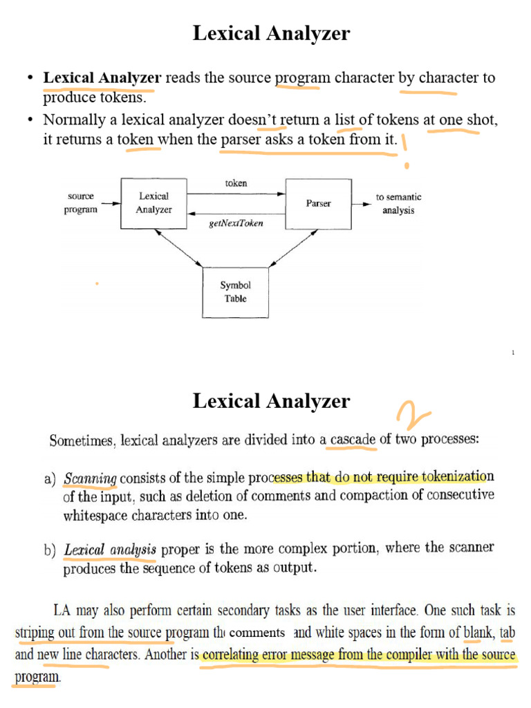 Lexical Analyzer 1 | PDF | String (Computer Science) | Grammar Lexical Analyzer 1 | PDF | String (Computer Science) | Grammar