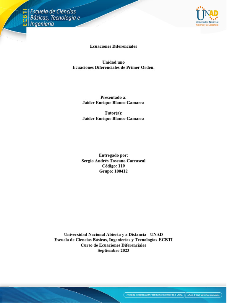 Anexo 1 - Presentación Tarea 1 Sergio Toscano | PDF